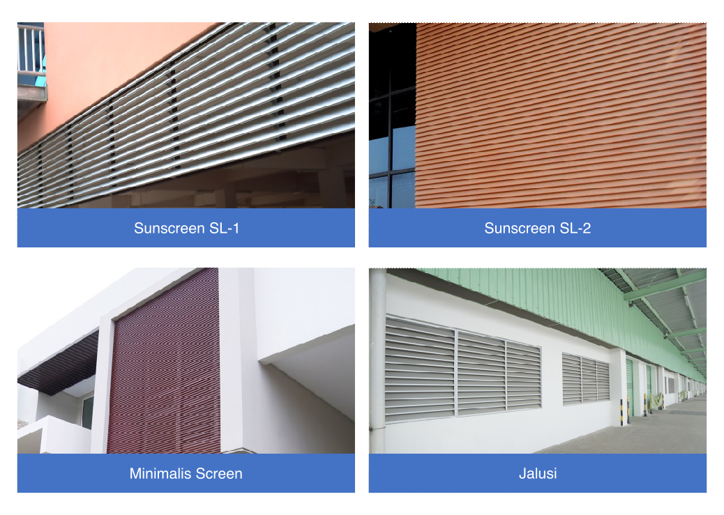Metal Ceiling, Cladding dan Facade Screen Merk Panellux