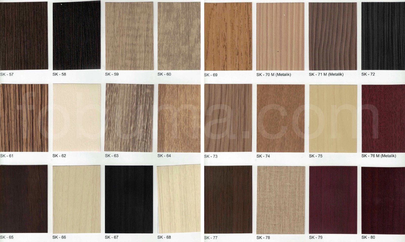 Jual PVC Sheet Serat Kayu Huben