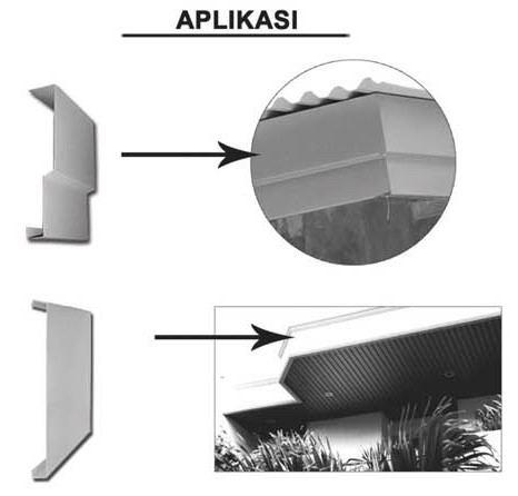 Jual Duralisplank Lisplang Metal Panellux