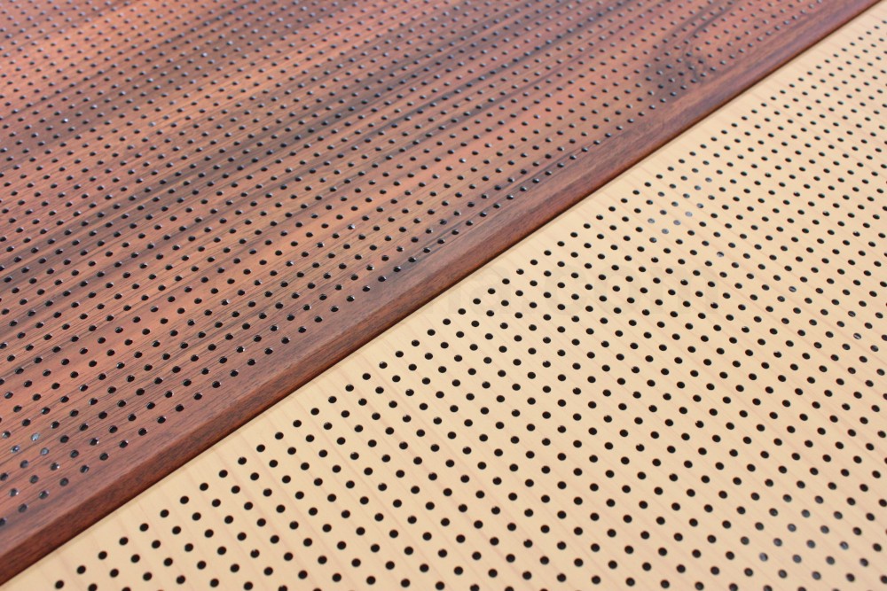 Jual Metal Ceiling SnapIn 60x60 Perforated Plafon Aluminium Woodgrain
