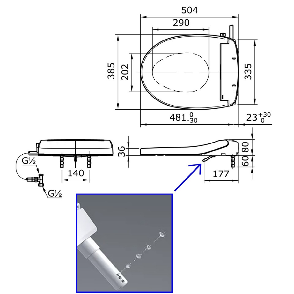 Jual TOTO CW421J SW420JP CloseCoupled Toilet with Eco Washer TCW07S