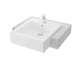 Semi Recessed Lavatory